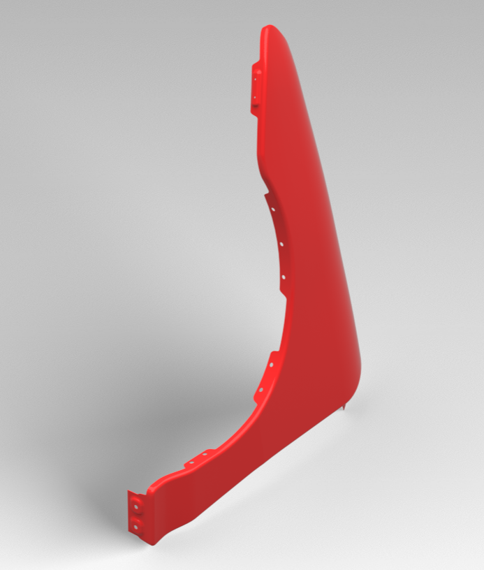 BIW Front Fender of a car with its mountings using NX-Cad : Skill-Lync