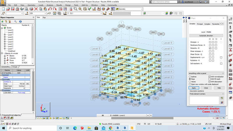 Structural analysis of a buidling using Robot Structural Analysis ...