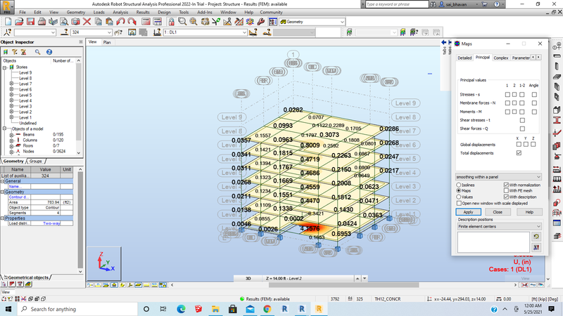 Structural analysis of a buidling using Robot Structural Analysis ...
