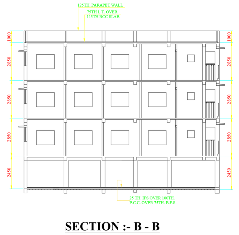 Creating a Layout, Section and Elevation with dimensions using AutoCad ...