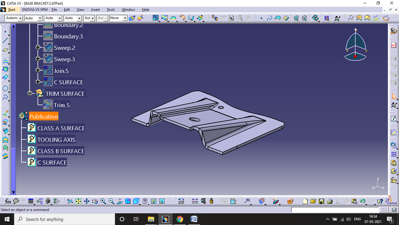 Week 8 - Challenge 2 - Base Bracket Design : Skill-Lync