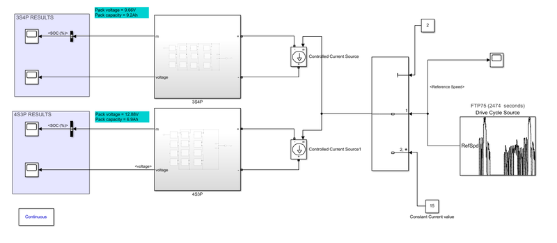 Modeling of a Battery for Series and Parallel configuration : Skill-Lync