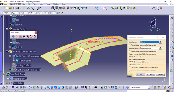 Core & Cavity Design using Catia V5 : Skill-Lync