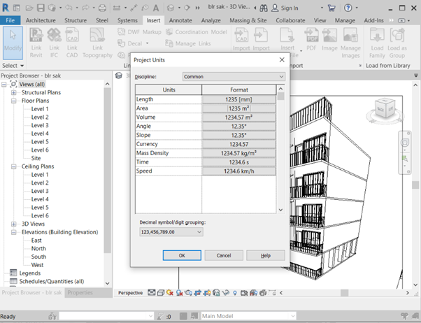 Creating Levels, Grids, Layout and model elements for a residential unit using REVIT : Skill-Lync