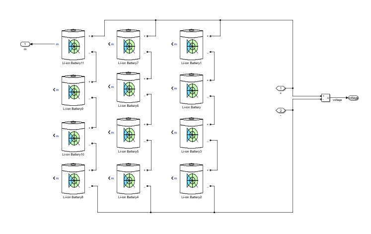Modeling of a Battery for Series and Parallel configuration : Skill-Lync