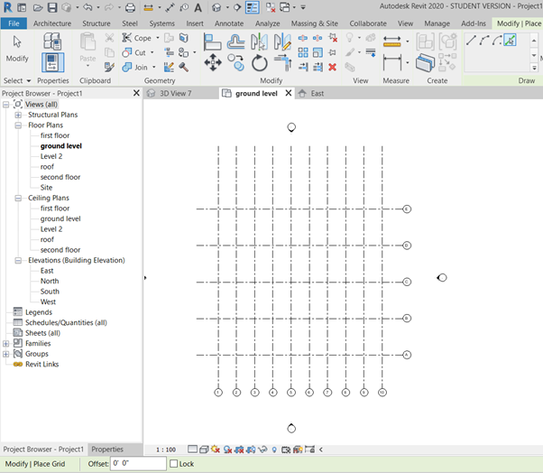 Creating Levels, Grids, Layout and model elements for a residential unit using REVIT : Skill-Lync