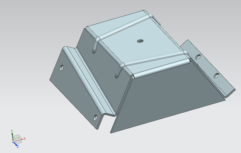 Advanced Sheet Metal Design Using NX Cad Challenge_5_Odd Shaped ...