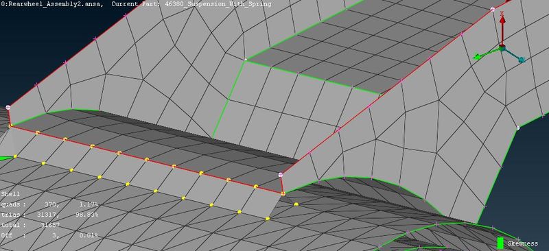 Project - 2 - Meshing on the suspension Assembly : Skill-Lync