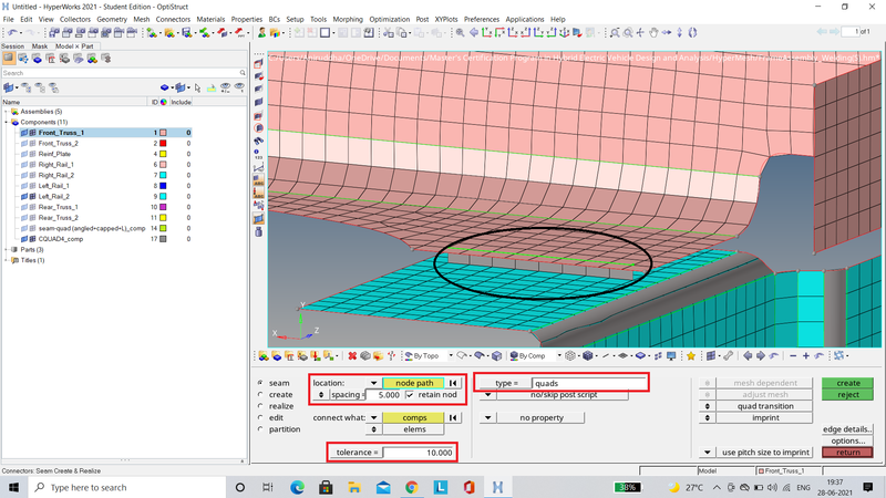 Week 9-Creation of 1D Connectors Challenge : Skill-Lync