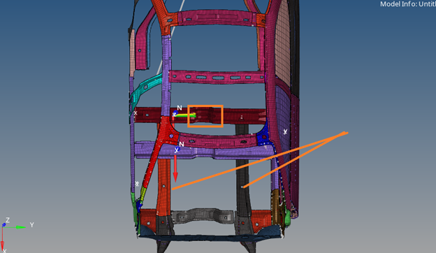SIDE CRASH ANALYSIS OF AN AUTOMOBILE BIW ASSEMBLY : Skill-Lync