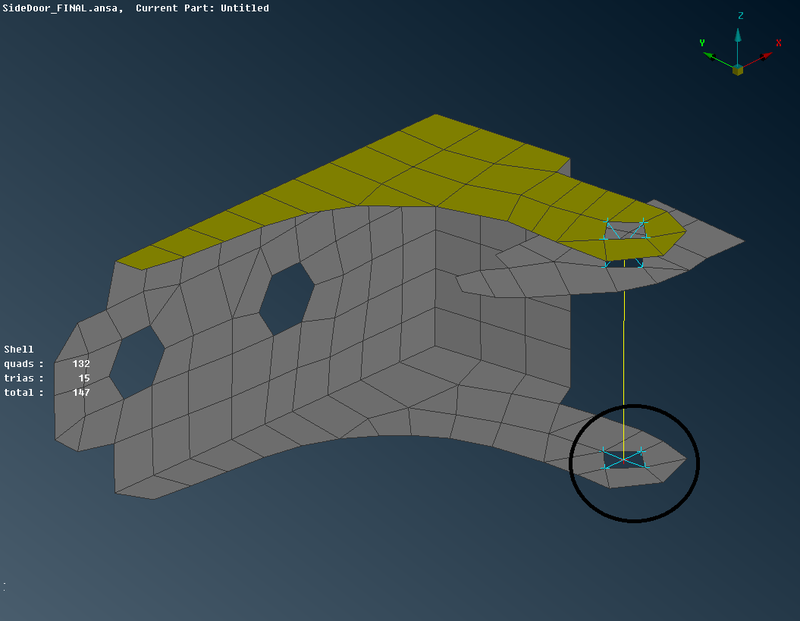 Week 6 - Creating connection for Rear door : Skill-Lync