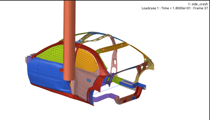 Assignment 7-Side Pole Crash Simulation Challenge : Skill-Lync