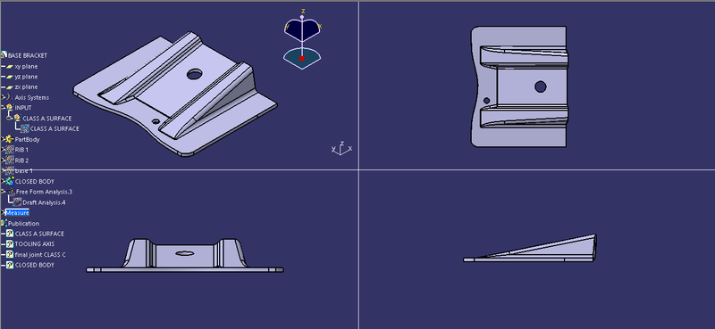 Base Bracket Design using CATIA V5 : Skill-Lync