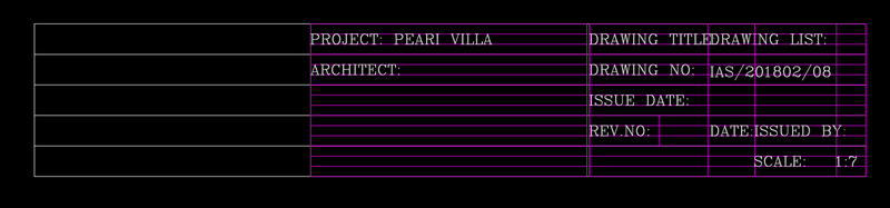 Creation of Column Schedule and Drawing Template using AutoCad : Skill-Lync