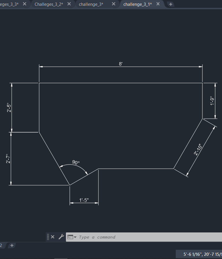 Drafting of various geometries using Chamfer, Fillet tool in AutoCad ...