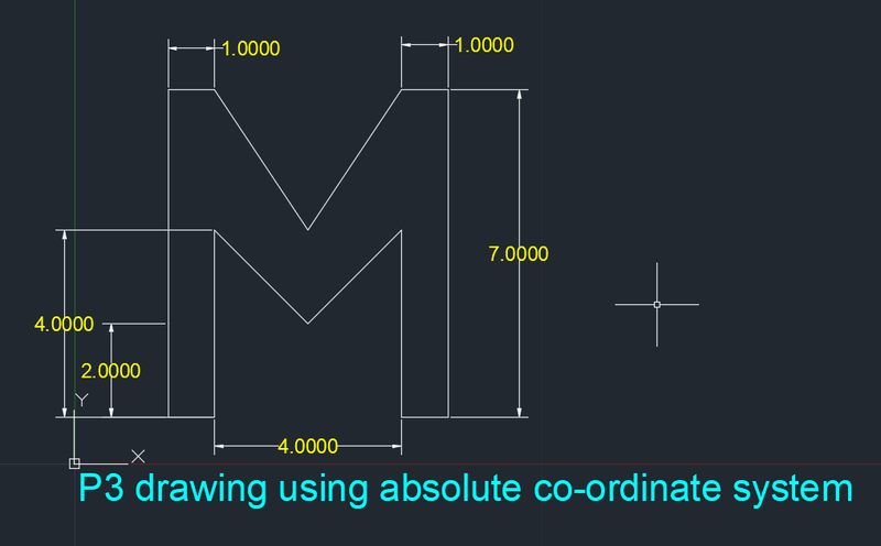 Creation of geometries by Coordinate system methods using AutoCad ...