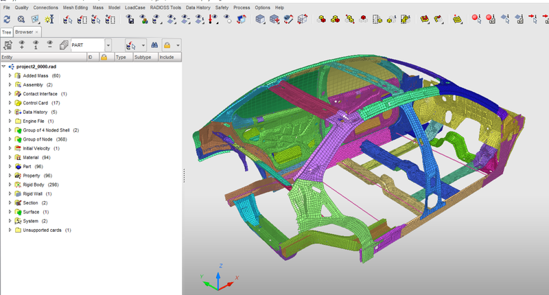 Assignment 7-Side Pole Crash Simulation Challenge : Skill-Lync
