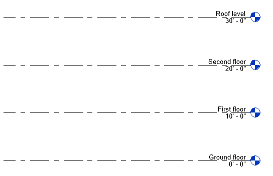Creating Levels, Grids, Layout and model elements for a residential ...