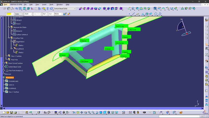 Switch Bezel Design – Automotive Plastic Component from Class A as ...