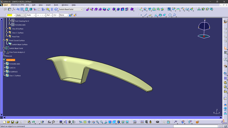 Switch Bezel Design – Automotive Plastic Component from Class A as ...