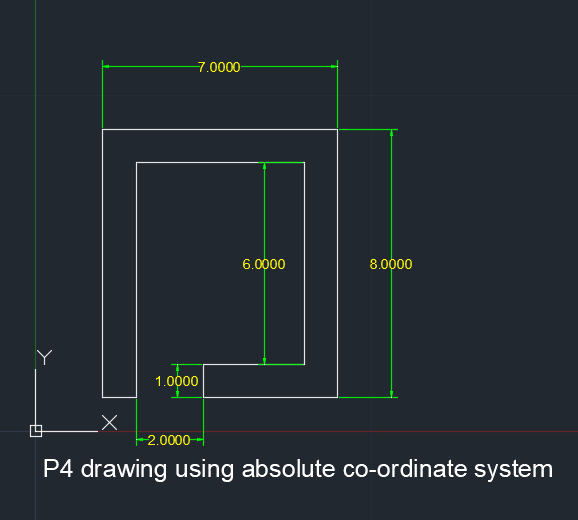 Creation of geometries by Coordinate system methods using AutoCad ...