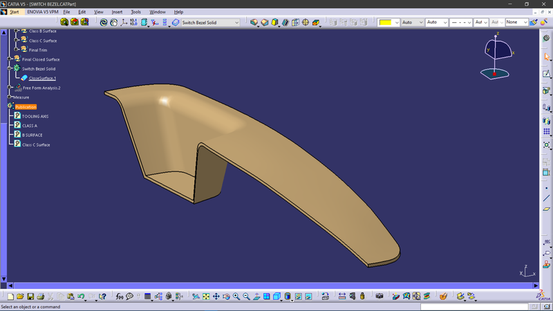 Switch Bezel Design – Automotive Plastic Component from Class A as ...