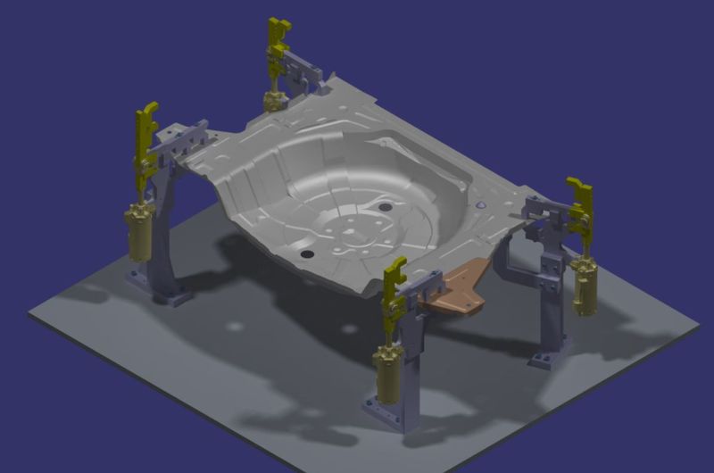 Week 6:- Clamp Unit & Pin-Clamp Unit Design Challenge : Skill-Lync