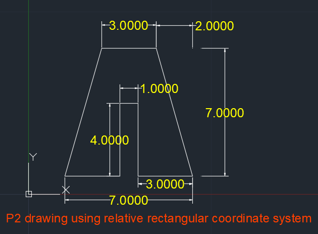 Creation of geometries by Coordinate system methods using AutoCad ...