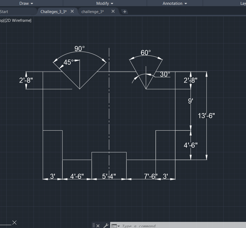 Drafting of various geometries using Chamfer, Fillet tool in AutoCad ...