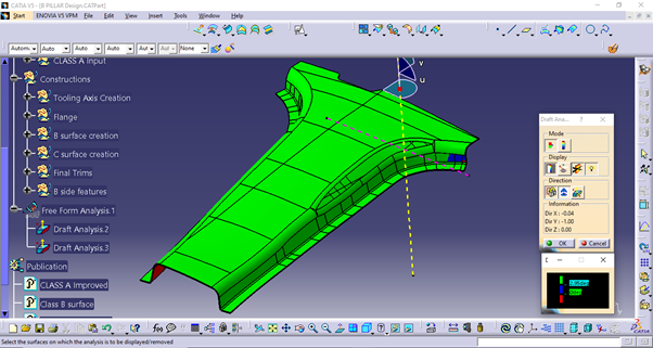 B pillar design using Master Section : Skill-Lync