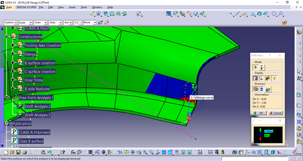 B pillar design using Master Section : Skill-Lync