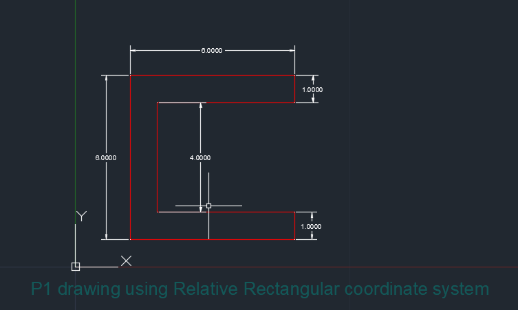 Creation of geometries by Coordinate system methods using AutoCad ...