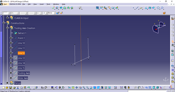 B pillar design using Master Section : Skill-Lync