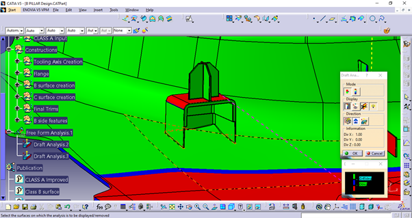 B pillar design using Master Section : Skill-Lync