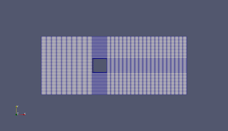 2D simulation of flow over a square obstacle using openfoam : Skill-Lync