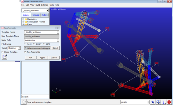 Adams suspension creation : Skill-Lync