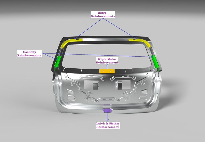 Design a BIW Back Door of the Car Using NX CAD : Skill-Lync