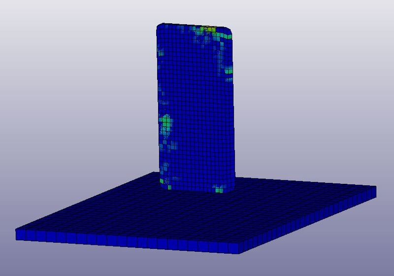 Drop test on Cell Phone Structure using LS-DYNA : Skill-Lync