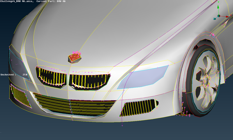 Week 4 Challenge : CFD Meshing for BMW car : Skill-Lync