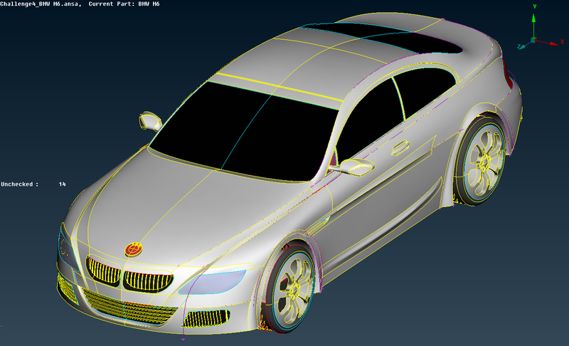 Week 4 Challenge : CFD Meshing for BMW car : Skill-Lync