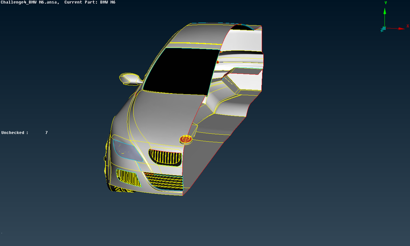 Week 4 Challenge : CFD Meshing for BMW car : Skill-Lync