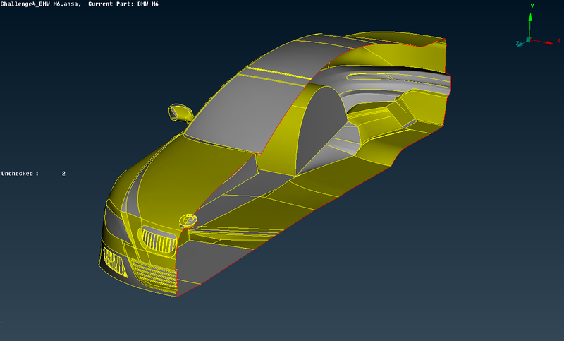 Week 4 Challenge : CFD Meshing for BMW car : Skill-Lync