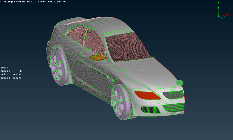 Week 4 Challenge : CFD Meshing for BMW car : Skill-Lync