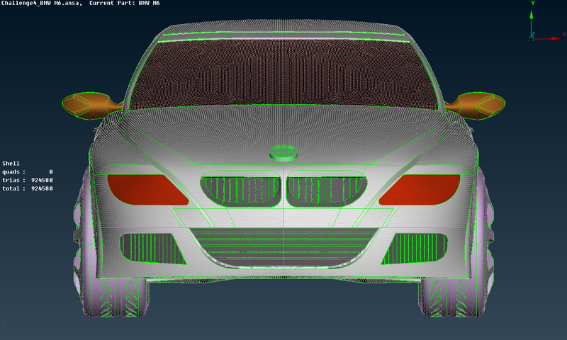Week 4 Challenge : CFD Meshing for BMW car : Skill-Lync