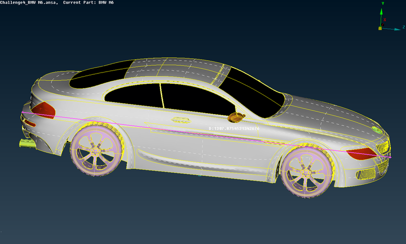 Week 4 Challenge : CFD Meshing for BMW car : Skill-Lync