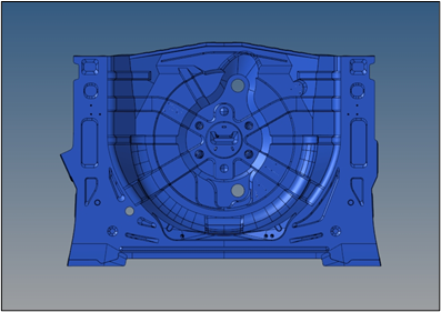 MESHING OF REAR WHEEL HOLDER IN HYPERMESH : Skill-Lync