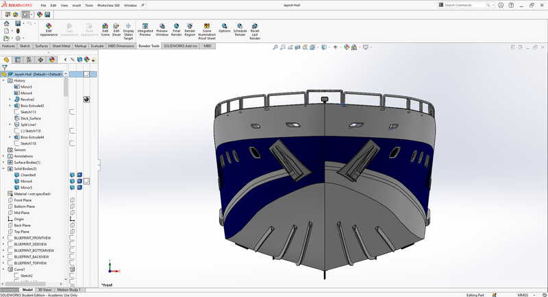 Radar Mast & Final Assembly of Yacht : Skill-Lync