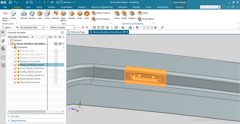 Design of backdoor : Skill-Lync