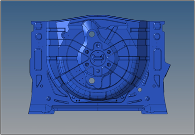 MESHING OF REAR WHEEL HOLDER IN HYPERMESH : Skill-Lync