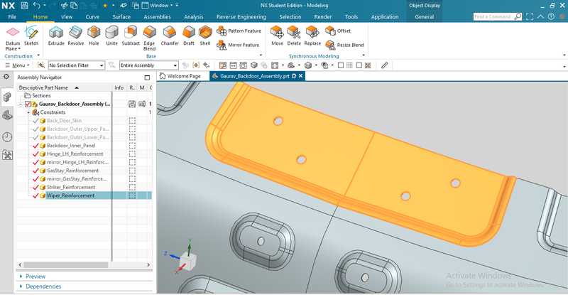 Design of backdoor : Skill-Lync